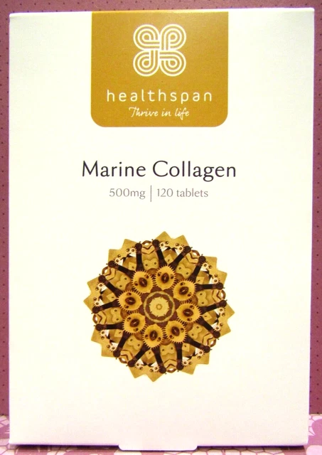 HEALTHSPAN MARINE COLLAGEN 500mg. *117 Tablets. Expiry date 02/2025. £ ...