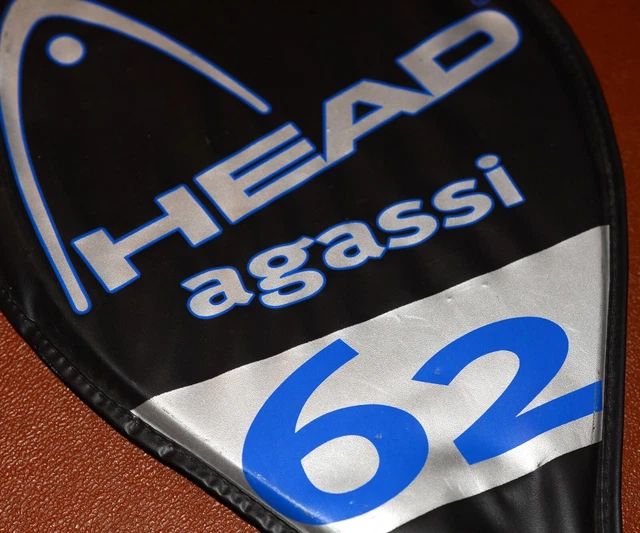 HEAD AGASSI 62 Vintage Junior Tennis Racket + Head Cover Case £19.50 ...