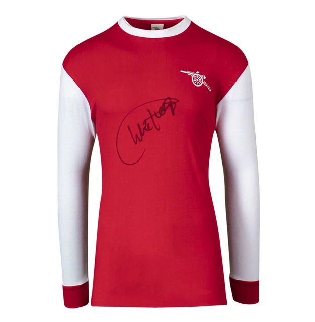 CHARLIE GEORGE SIGNED Arsenal Shirt - 1970s, Long Sleeved, Number ...