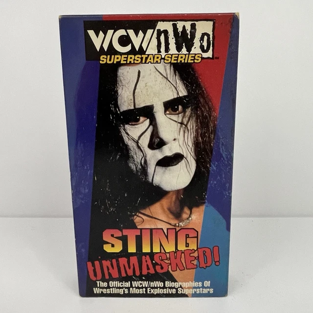 STING UNMASKED VHS Wrestling WCW NWO Superstar Series Biography 90s ...