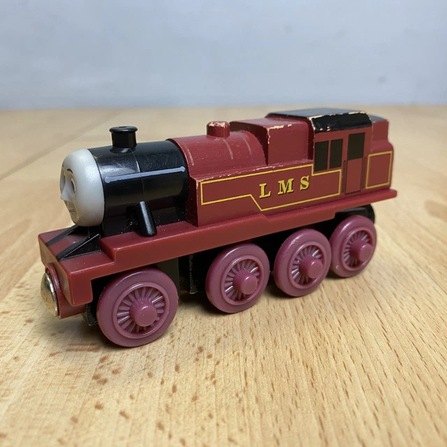 THOMAS & FRIENDS Wooden Arthur LMS Railway Train Maroon Burgundy £13.99 ...