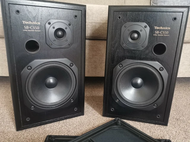 PAIRE DE HAUT-PARLEURS TECHNICS SB-CS50 - Vintage Rare son étonnant ...