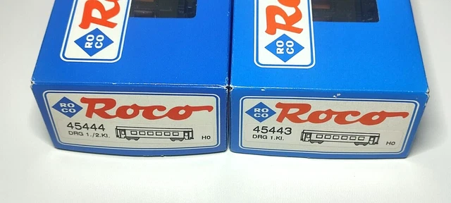 ROCO H0 45443 + 45444 2 x DRG Personenwagen Neu+Unbespielt! EUR 73,00 ...