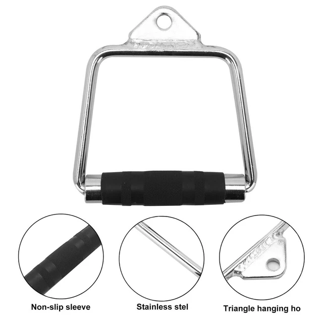 SINGLE STIRRUP CABLE Attachment Handle Seated Row Multi Gym Pull Down ...