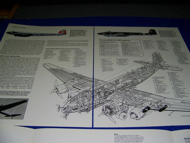 FOCKE-WULF FW 200 Condor...cutaway/Poster/3-Views/Specifiche/Profili ...