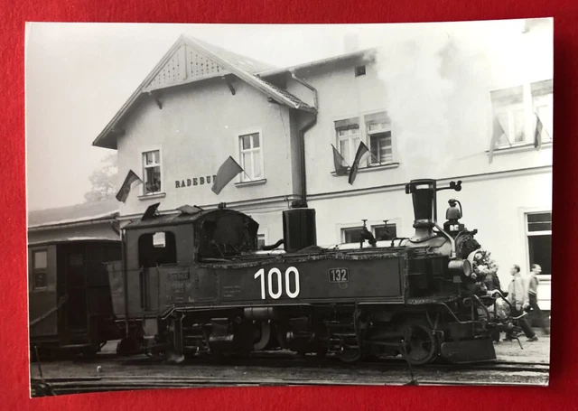 EISENBAHN FOTO BAHNHOF Radeburg mit Dampflok im Festschmuck ( 109975 EUR 6,99 - PicClick DE