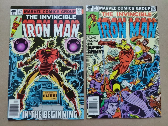LOT DE 2 Iron Man 122 127 FN/VF Marvel (1979) Origin of Tony Stark EUR ...