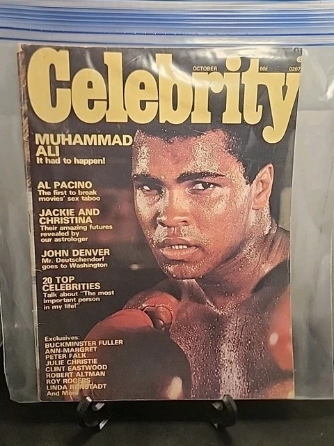 CELEBRITY MAGAZINE - October 1975 - Muhammad Ali / John Denver / Clint ...