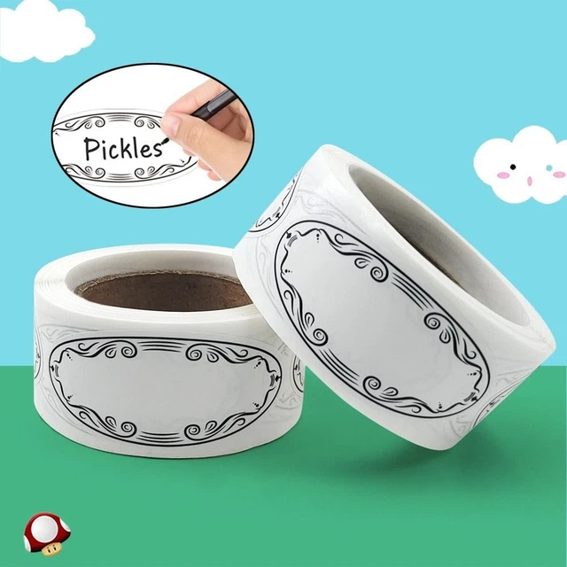 150PCS/ROLL JAR CANNING Labels Stickers Self-Adhesive Bottle Labels for ...