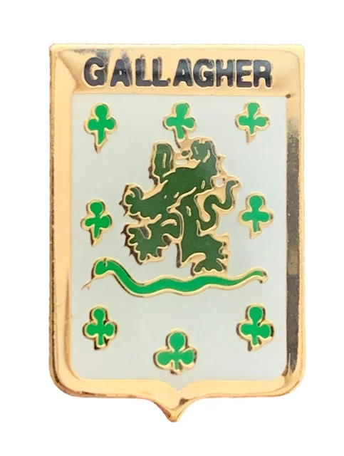SMARTBADGE GALLAGHER FAMILY Clan Name Lapel Pin Badge £7.45 - PicClick UK