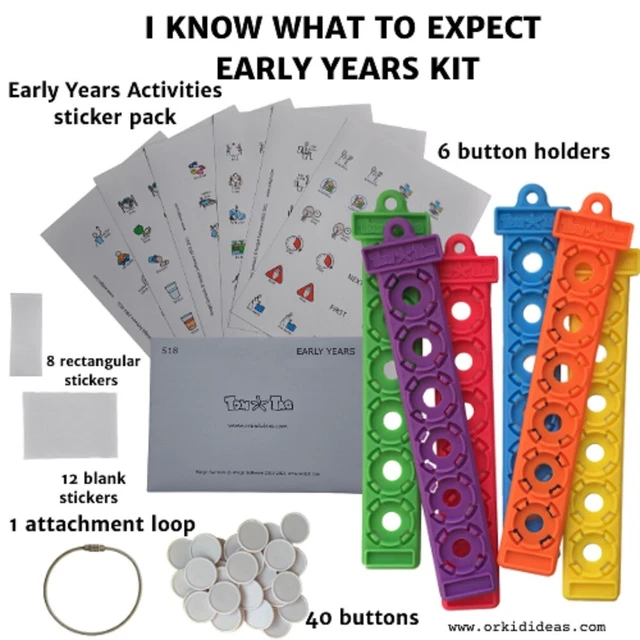 DAILY ROUTINE AUTISM Chart Visual EARLY YEARS Support TomTag Kit SEN ...