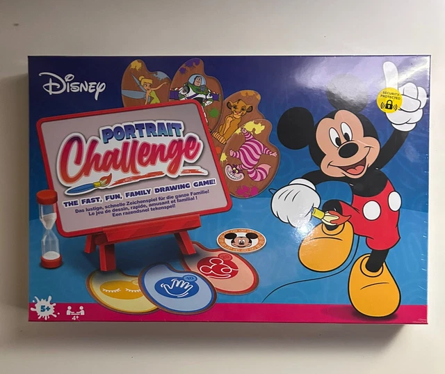 DISNEY PORTRAIT CHALLENGE Board Game Family Drawing Game £19.43 ...