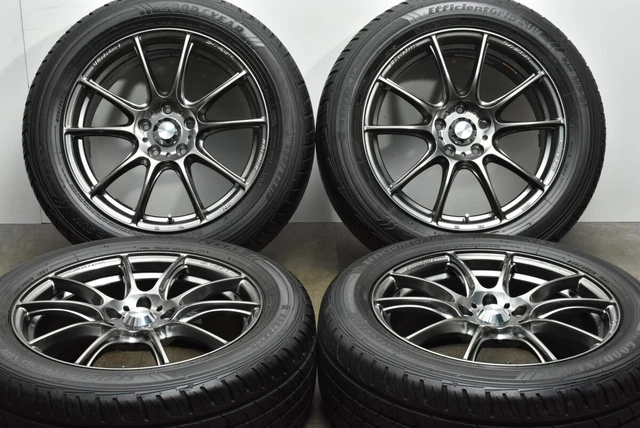 JDM WEDS WHEEL Set 4wheels Set 18 Inch 7.5J +45 PCD 114.3 235/55R18 10 ...