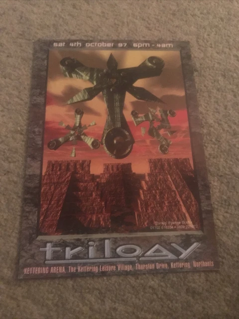 TRILOGY 4 OCTOBER 1997 @ The Kettering Arena Rave Flyer Flyers £12.50 ...