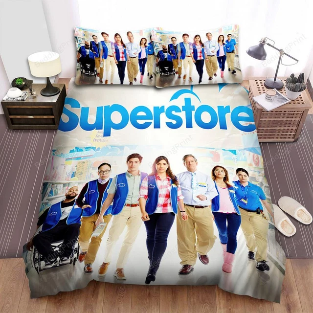 SUPERSTORE 2015-2021 MAIN Actors Movie Poster Quilt Duvet Cover Set Double Queen EUR 44,05 ...