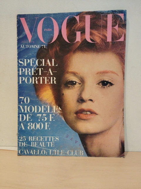 VOGUE PARIS AOÛT 1971 Christine Walton Spécial Prêt À Porter EUR 15,00 - PicClick FR