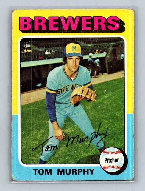 CARTE DE BASEBALL 1975 Topps #28 Tom Murphy Milwaukee Brewers EUR 2,23 ...
