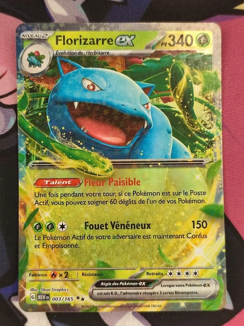 CARTE POKÉMON - Florizarre EX 003/165 - EV3.5 151 MEW - Neuf FR EUR 7 ...