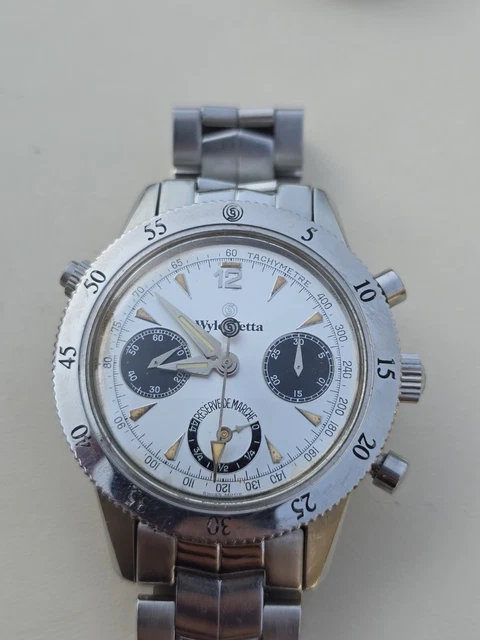 VINTAGE WATCH WYLER Vetta Trafalgar Diver Valjoux 7750 Automatic ...