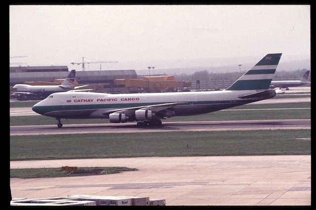 ORIGINAL FUJICHROME COLOUR Slide Cathay Pacific Cargo Boeing 747-200F ...