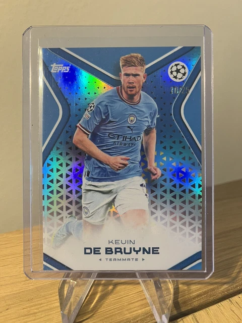 TOPPS JACK GREALISH Platino Curado Set UCC Kevin De Bruyne Azul 10/25 ...