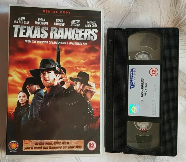 TEXAS RANGERS (VHS)BIG BOX- James Van Der Beek + Ashton Kutcher ...
