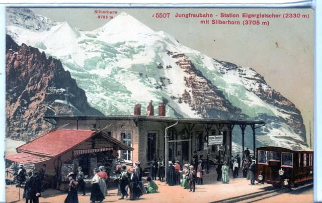SWITZERLAND JUNGFRAUBAHN - Eigergletscher Railway Railroad Station Zug ...
