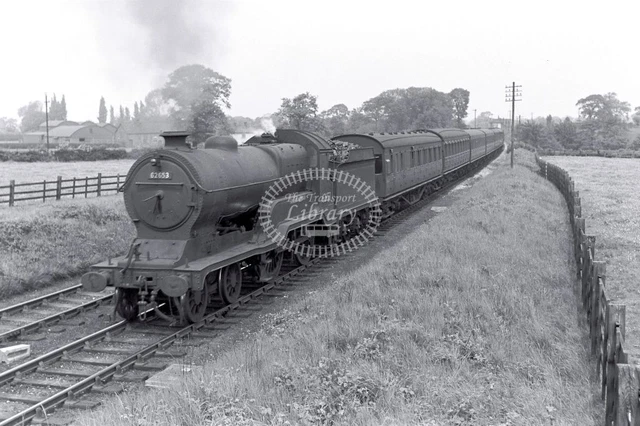 PHOTO BRITISH Railways Steam Loco D10 62653 Walter Burgh Gair Mobberley ...