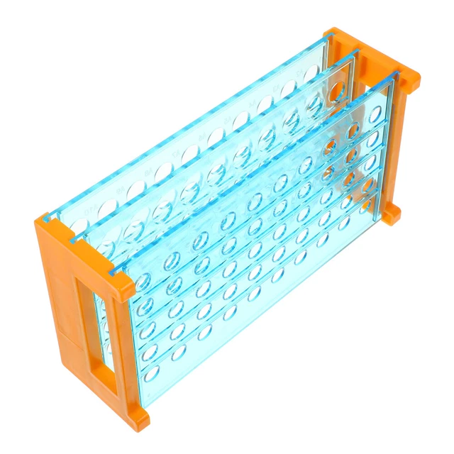 PLASTIC TEST TUBE Rack Laboratory Container Shot Holder Pipe £11.48 ...