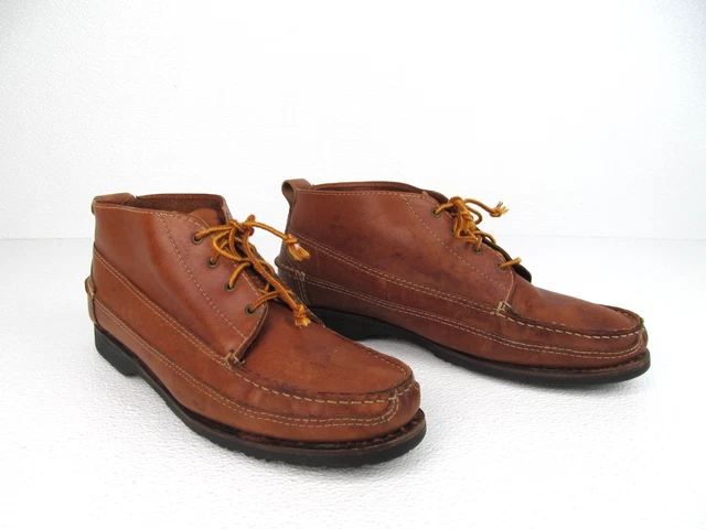 LAND ROVER MEN'S Ankle Boot Brown Leather Lace Up Size 10.5 £44.75 ...