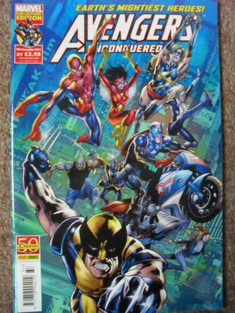 AVENGERS UNCONQUERED 37 Ft. Bullseye, Wolverine, Spider-Man, & Captain ...
