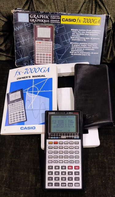 RARE VINTAGE CASIO fx-7000GA Graphic Scientific Calculator - hardly ...