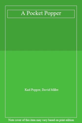 A POCKET POPPER By Karl Popper, David Miller £4.93 - PicClick UK