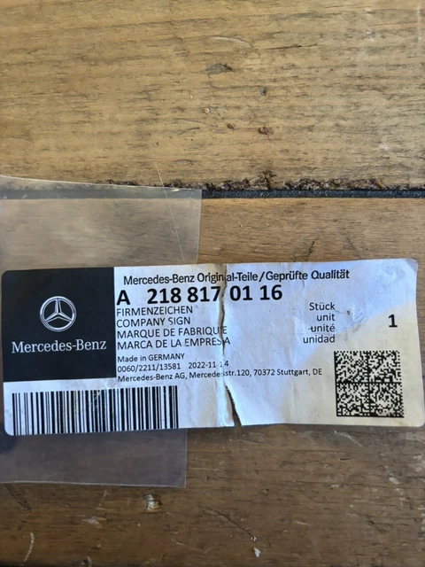 MERCEDES-BENZ FRONT STAR Emblem Badge (A2188170116) £10.00 - PicClick UK