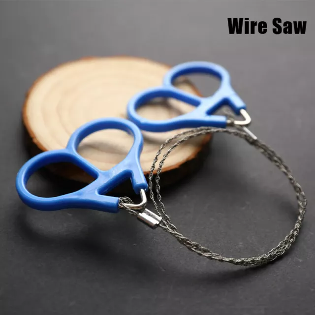 FIELD SURVIVAL WIRE Saw Hand Chain Saw Cutter Outdoor Emergency ...