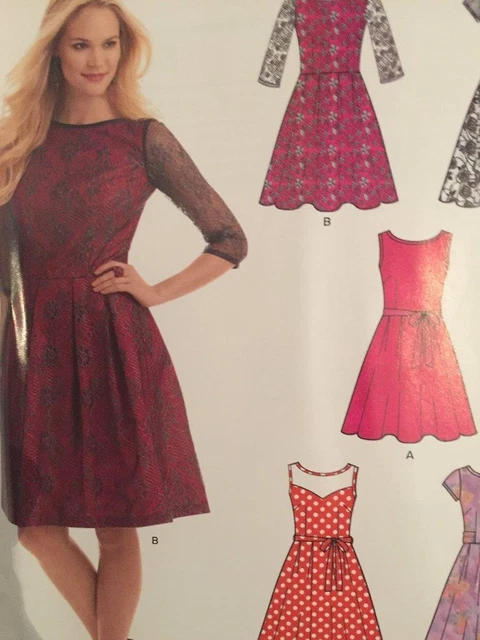 NEW LOOK SEWING Pattern 6143 Ladies Misses Dress Size 10-22 Uncut $15. ...