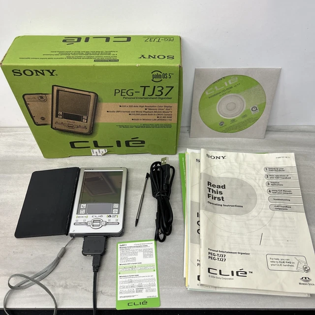 SONY CLIE PEG-TJ37 Handheld PDA Palm OS-5/WiFi/Camera/View Microsoft ...