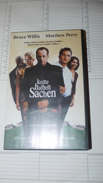 KEINE HALBEN SACHEN Bruce Willis Matthew Perry VHS VIDEO Kassette EUR 1,00 - PicClick IT