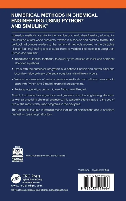 NUMERICAL METHODS IN Chemical Engineering Using Python® and Simulink ...