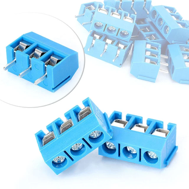 KF301-3P PITCH 5.0MM 3 Pin Connect Terminal Screw Connector Set 12A ...