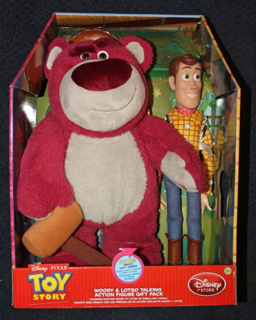TOY STORY PULL String Woody & Lotso Large Talking Figure Collector Set ...