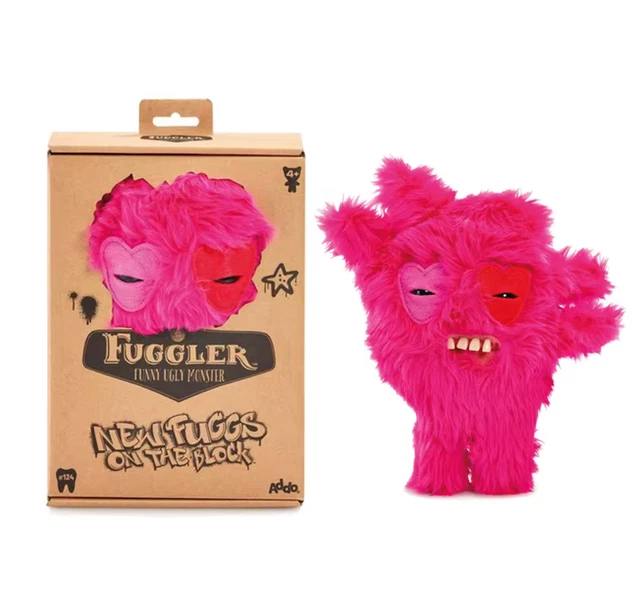 MOTHERS DAY HEART Eyes Pink Fuggler 9" LOVE FUGG Captain Cardiac Plush ...