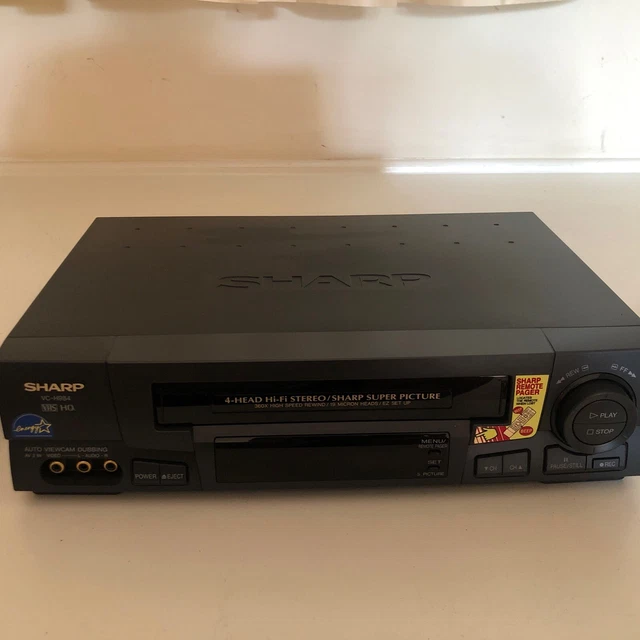 SHARP VC-H984 VCR VHS HQ 4 Head Hi-Fi Stereo/Sharp Super Picture w/remote £66.14 - PicClick UK