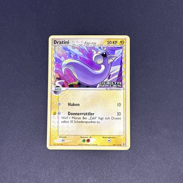 POKÉMON KARTE DRATINI Ex Delta Species 65/113 Delta Species Reverse ...