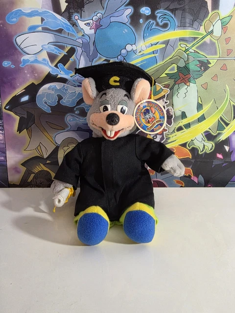RARE 2001 LIMITED Edition Graduation Chuck E Cheese 10" Plush With Tag ...