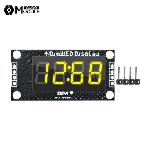 TM1637 0.36& INCH 7-Segment 4-Bit LED Display Clock LED Tube Module ...