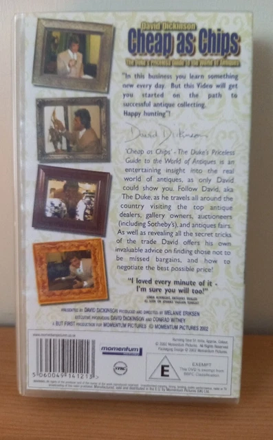 DAVID DICKINSON CHEAP As Chips VHS Video NEW-FACTORY SEALED ! £5.95 - PicClick UK