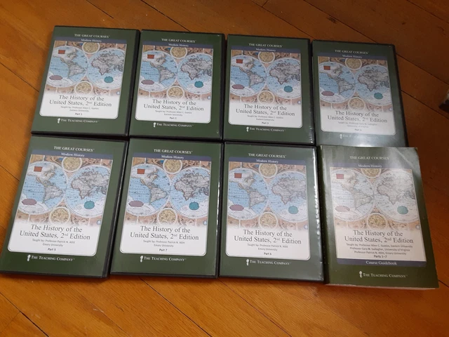 GREAT COURSES: THE History of the US 2nd Ed. 42 Audio CDs and a Course ...