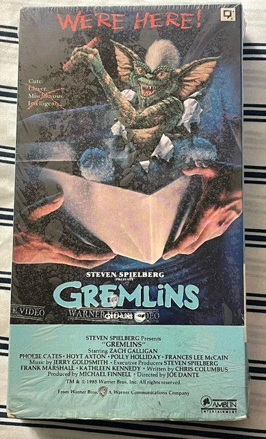 GREMLINS VHS 1985 Original Warner Bros Horror Comedy Tape EXCELLENT! IN ...