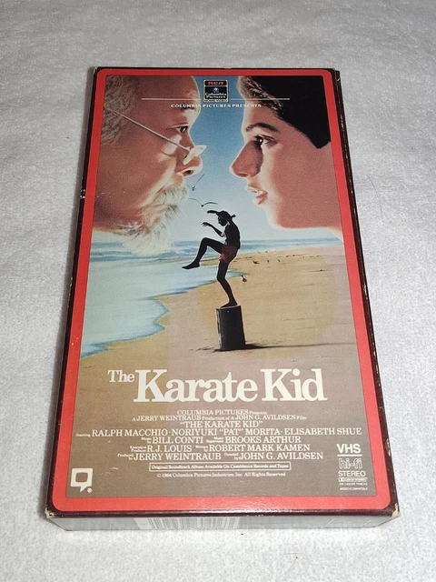 THE KARATE KID VHS HTF 1985 1st Print RCA Columbia Pictures Sideloader ...